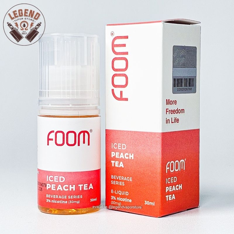 Jual SALT NIC - LIQUID FOOM Iced Peach Tea 30ML 30MG AUTHENTIC | Shopee ...