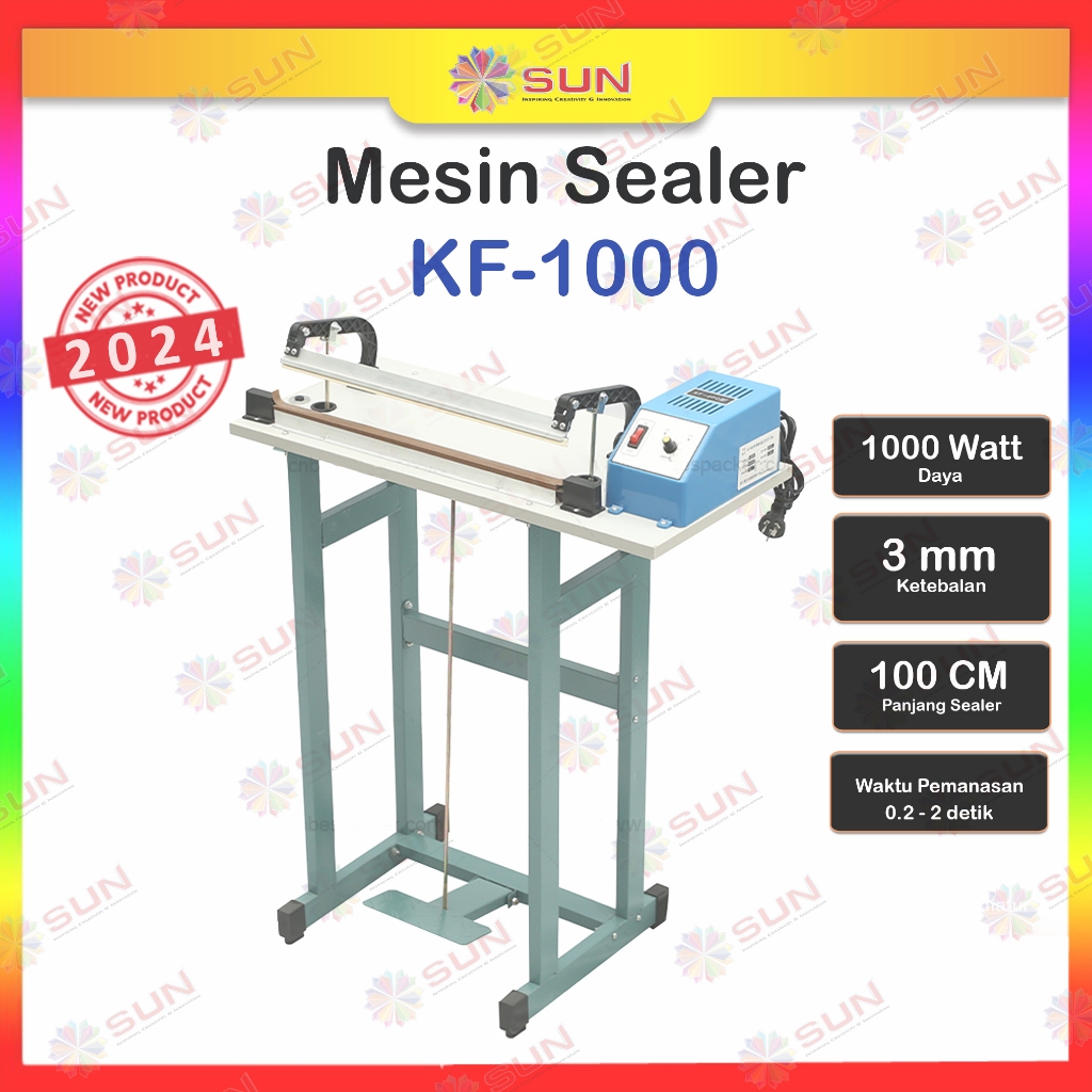 Jual Mesin Sealer Kaki / Pedal Impulse Foot Sealer KF1000 | Shopee ...