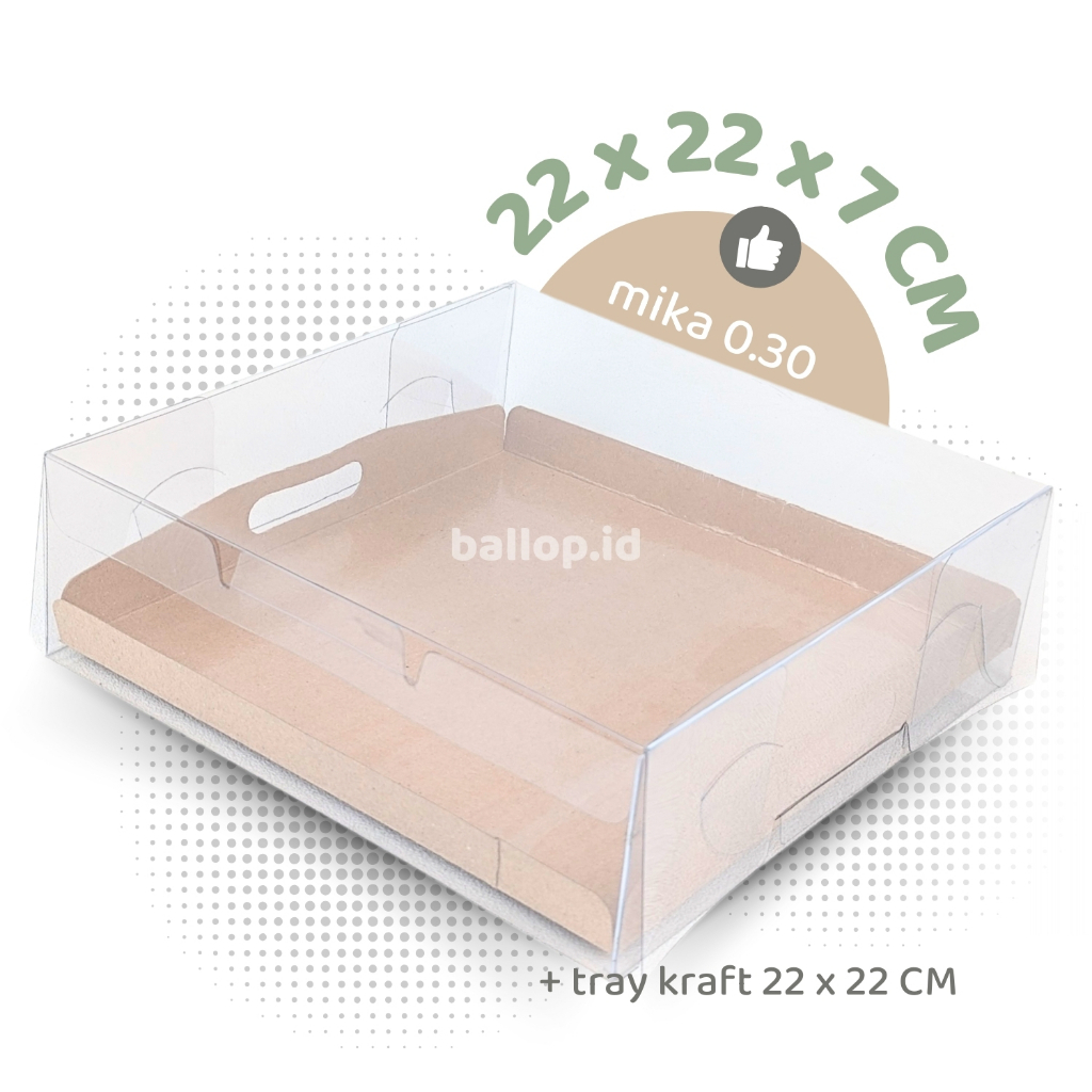 Jual MIKA 22 22 7 Box Kotak Hampers Bingkisan Pudding Tart Souvenir ...