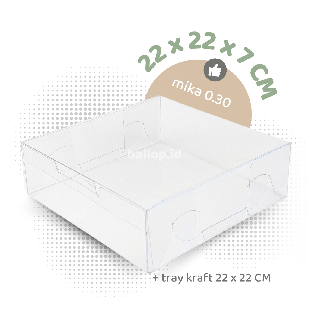 Jual MIKA 22 22 7 Box Kotak Hampers Bingkisan Pudding Tart Souvenir ...