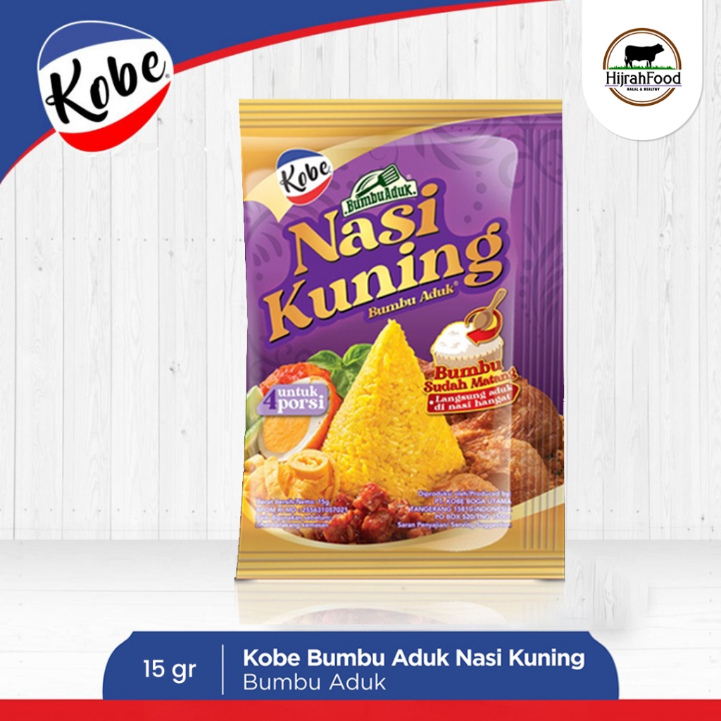 Jual Kobe Bumbu Aduk Nasi Kuning Untuk 4 Porsi Praktis 15 gram | Shopee ...