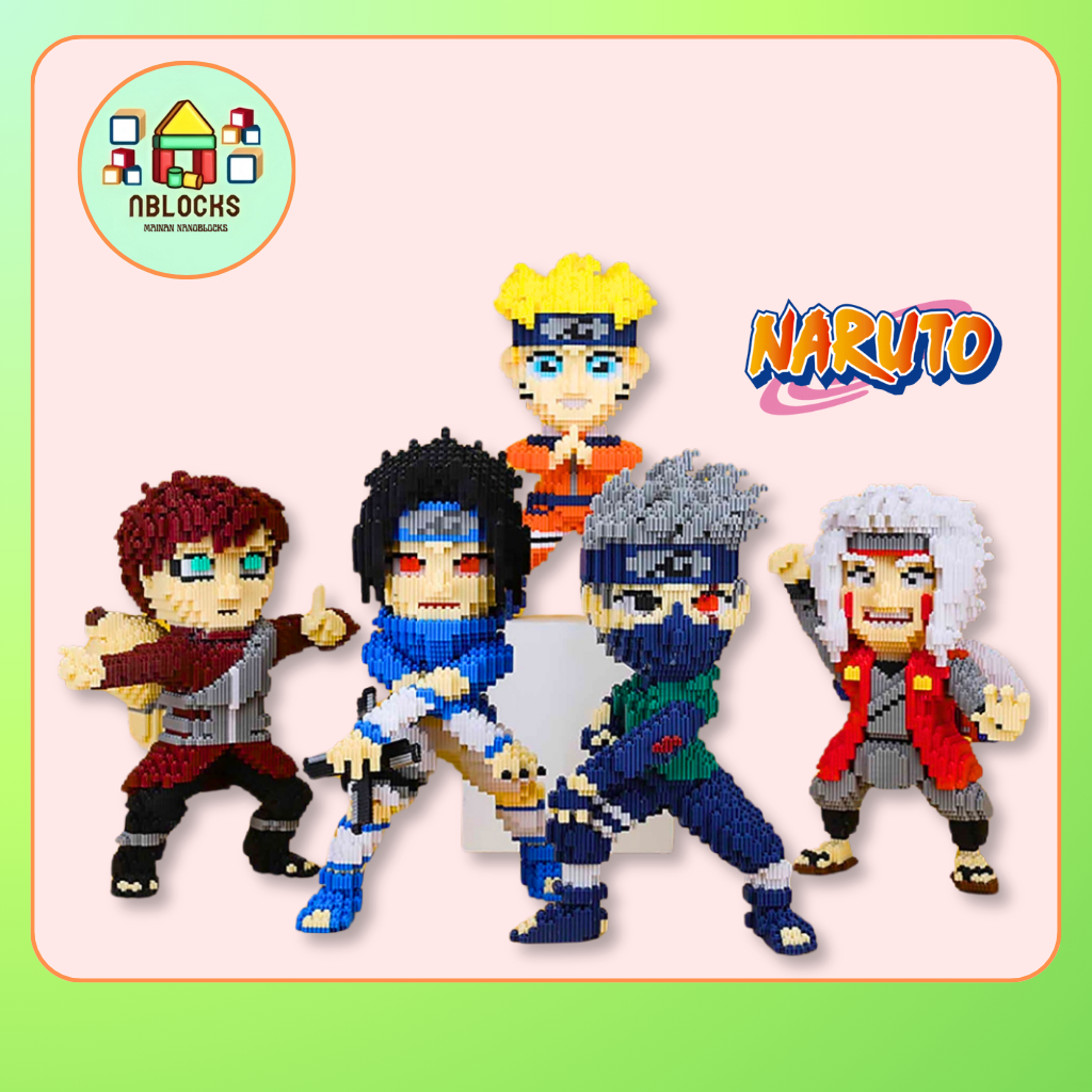 Jual Mainan Balok 3D Nano Block Naruto Medium Size Yang lucu Mainan ...