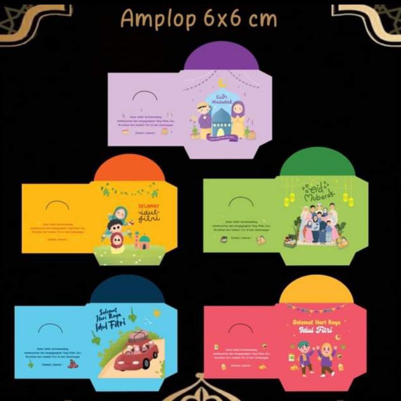 Jual Amplop mini 6x6 cm amplop lebaran | Shopee Indonesia