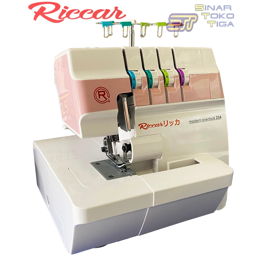 Jual PROMO | RICCAR 334 MESIN JAHIT TEPI OBRAS NECI PORTABLE WOLSUM ...