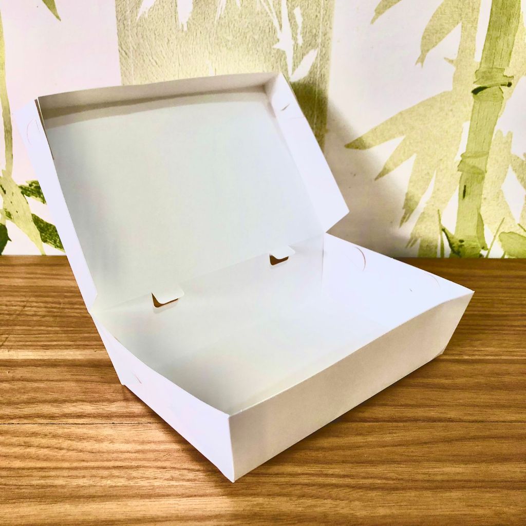 Jual PAPER LUNCH BOX SIZE L BAHAN IVORY MODEL LIPAT SENDIRI | Shopee ...