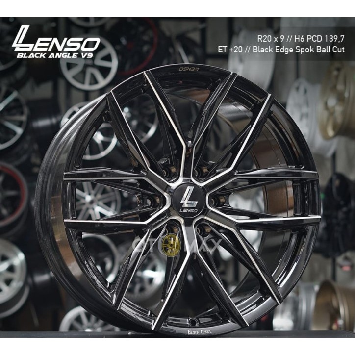 Jual Velg Mobil Lenso Black Angel V-9 Ring 20 BKWA | Shopee Indonesia