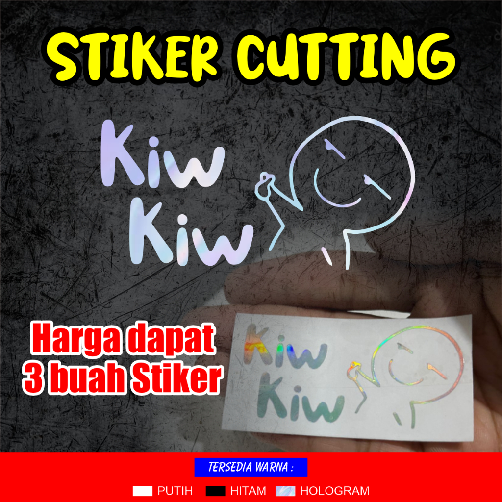 Jual STIKER CUTTING VIRAL KIW KIW dapat 3 buah | Shopee Indonesia