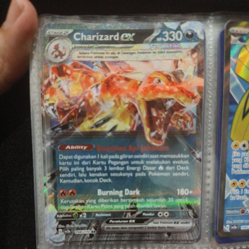 Jual Pokemon Tcg Indonesia Charizard ex sv3s 098/170 RR | Shopee Indonesia