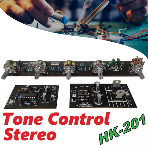 Jual Kit Tone Control Stereo Pre Amplifier HK-201 BI-FET CT 15V SERI UN ...