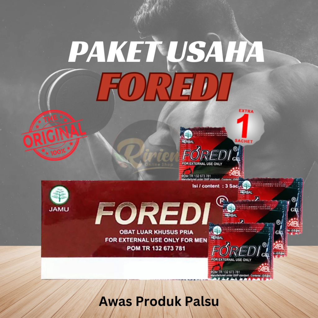 Jual FOREDI GEL ORIGINAL PENAMBAH DURASI STAMINA PRIA DEWASA KUAT HARGA ...