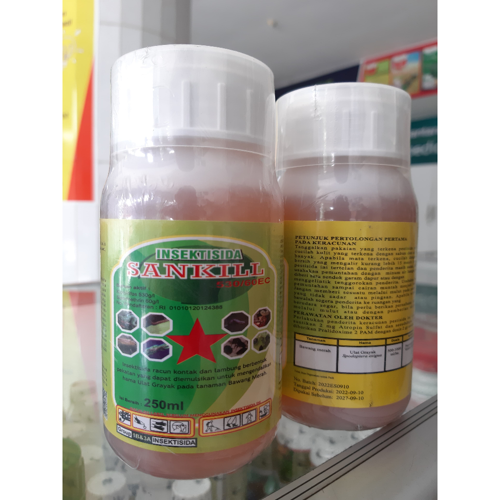 Jual Sankill 590EC 250ml Insektisida Obat Pembasmi Hama Ulat dan Kutu ...