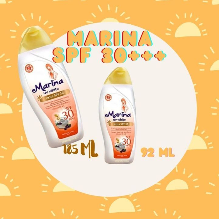 Jual Marina HBL UV White SPF 30//Sunblock SPF 30 PA++ | Shopee Indonesia