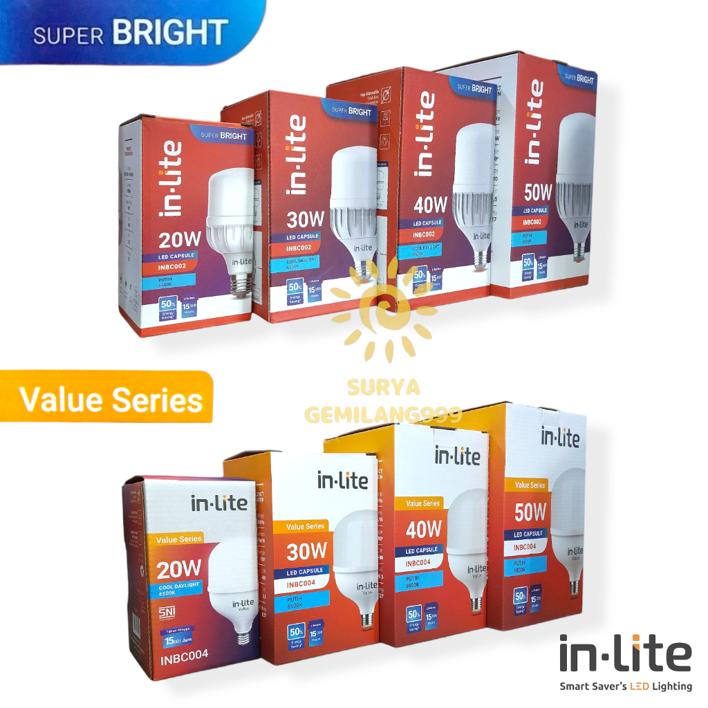 Jual INLITE - LAMPU CAPSULE VALUE 20 WATT / 30 WATT / 40 WATT / 50 WATT ...