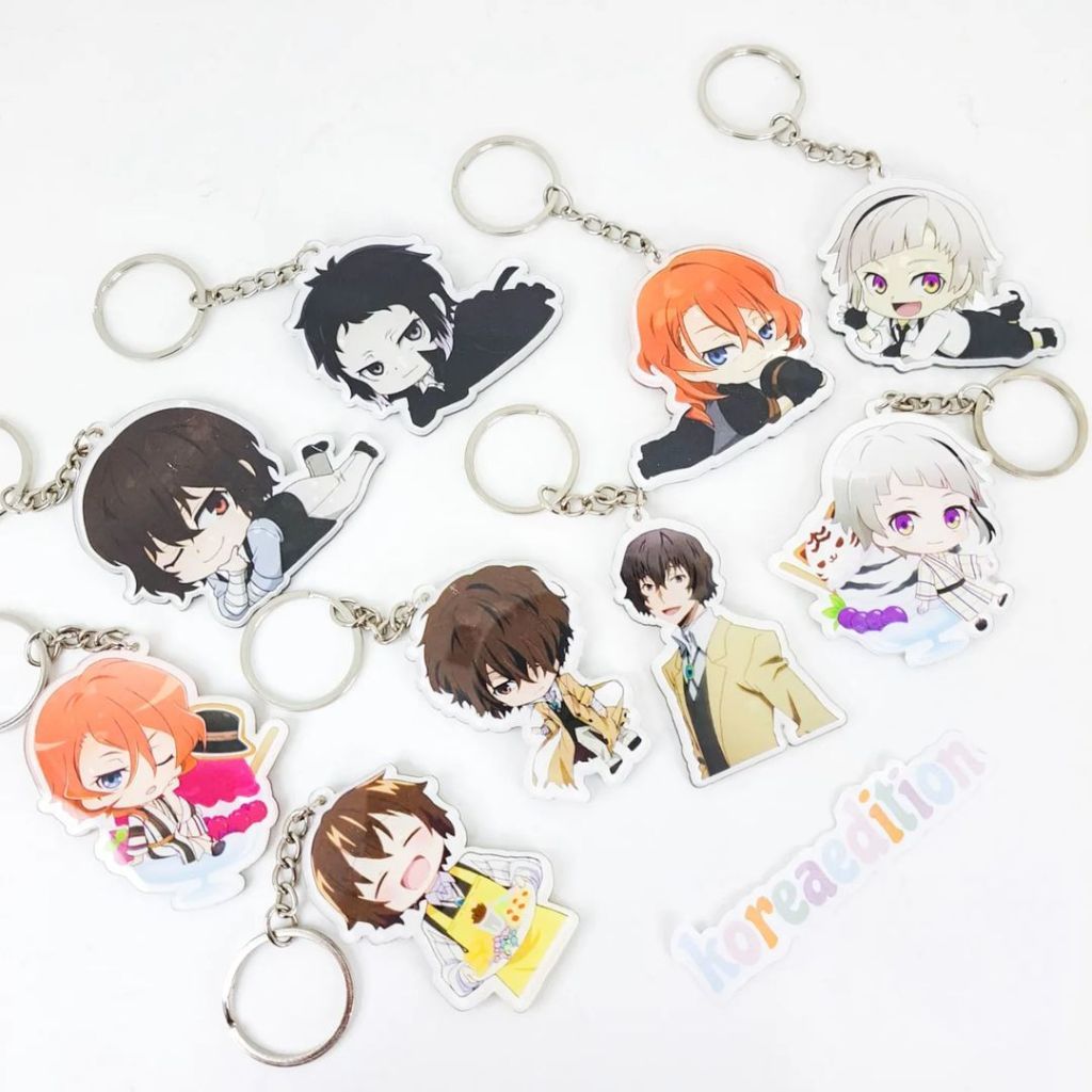 Jual Gantungan Kunci Keychain Keyring Akrilik Anime Bungou Stray Dogs ...