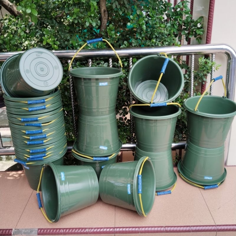 Jual 12 Pcs Timba Air Plastik 5 Liter Hijau No 12 | Shopee Indonesia