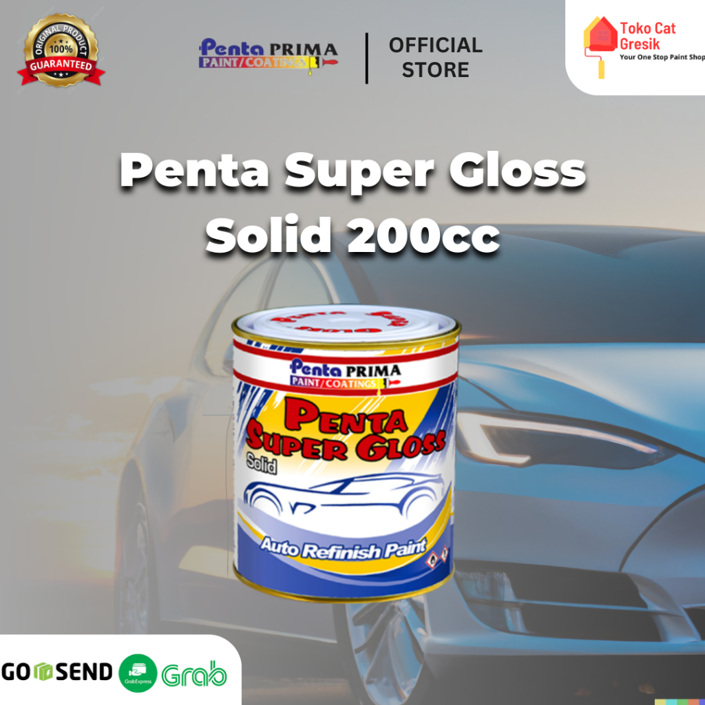 Jual CAT MOBIL PENTA PRIMA SUPER GLOSS NC SOLID 200CC | Shopee Indonesia