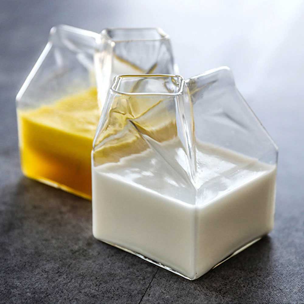 Jual One Two Cups Gelas Kaca Susu Borosilicate Glass Milk Box 300ml ...