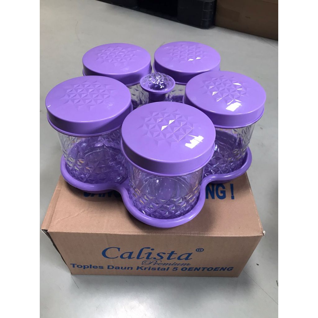 Jual CALISTA SET TOPLES 5 DAUN / WADAH SNACK TEMPAT MAKANAN | Shopee ...