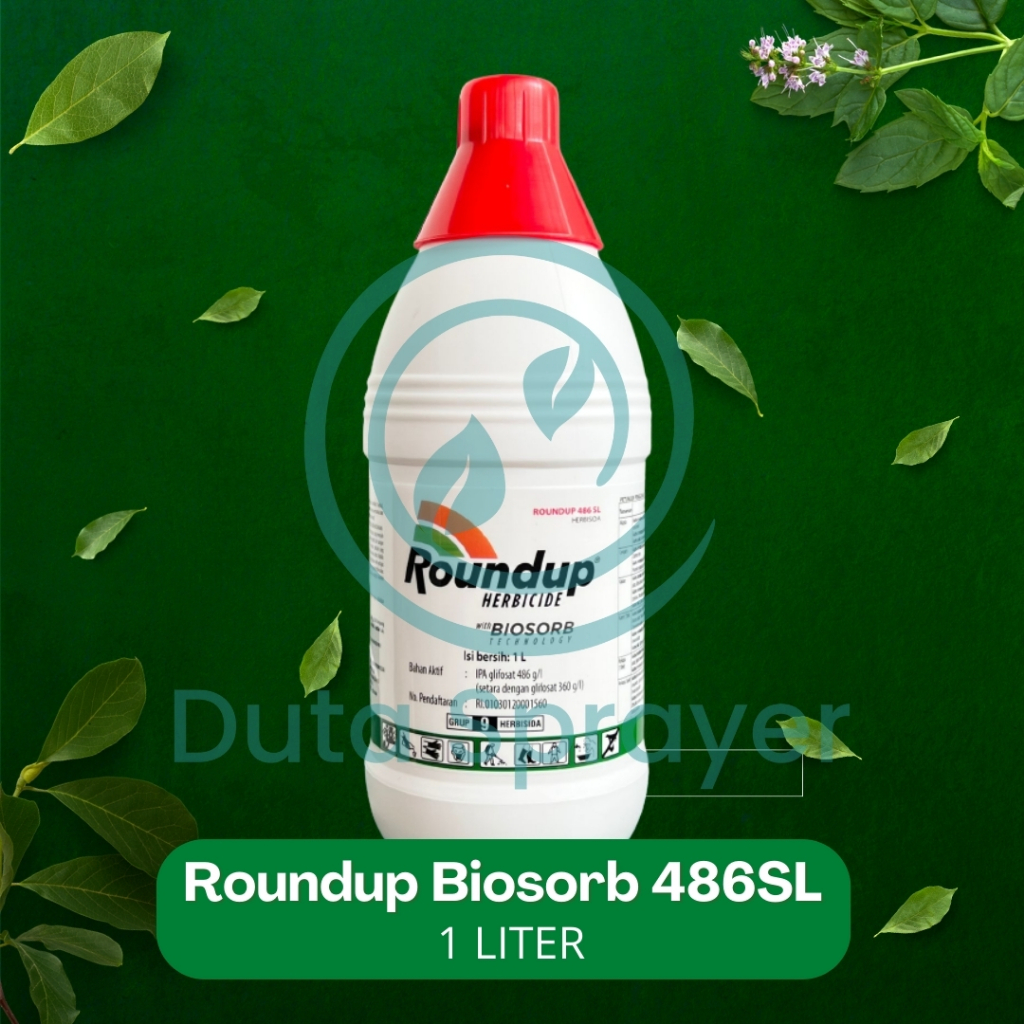 Jual Roundup Biosorb 486 SL 1L Round Up Transorb 440 SL 1 Liter Weed Up ...
