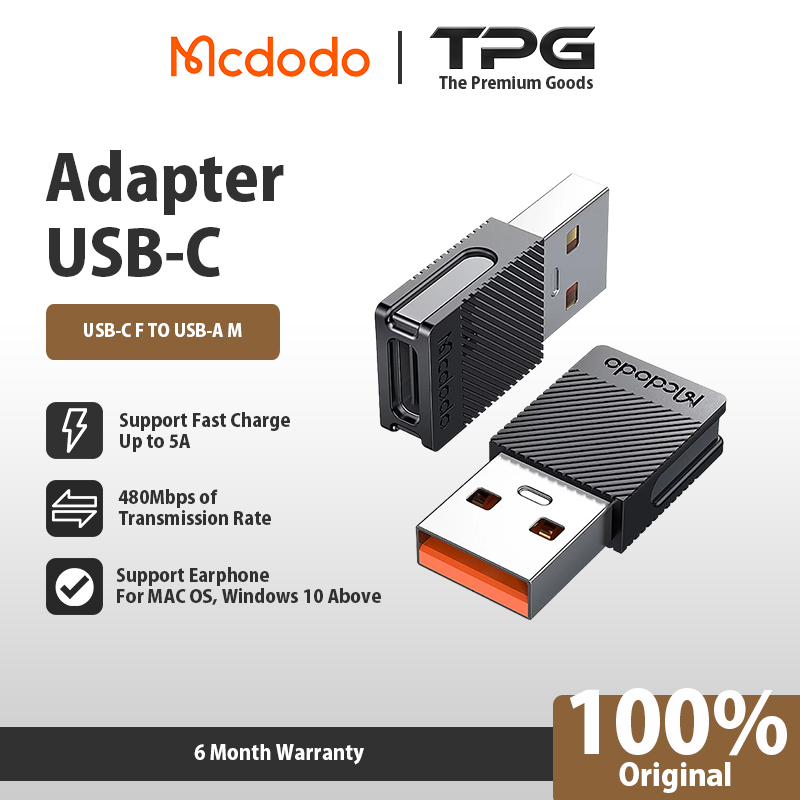 Jual THE PREMIUM GOODS - MCDODO CONVERTER ADAPTER TYPE C FEMALE TO USB ...