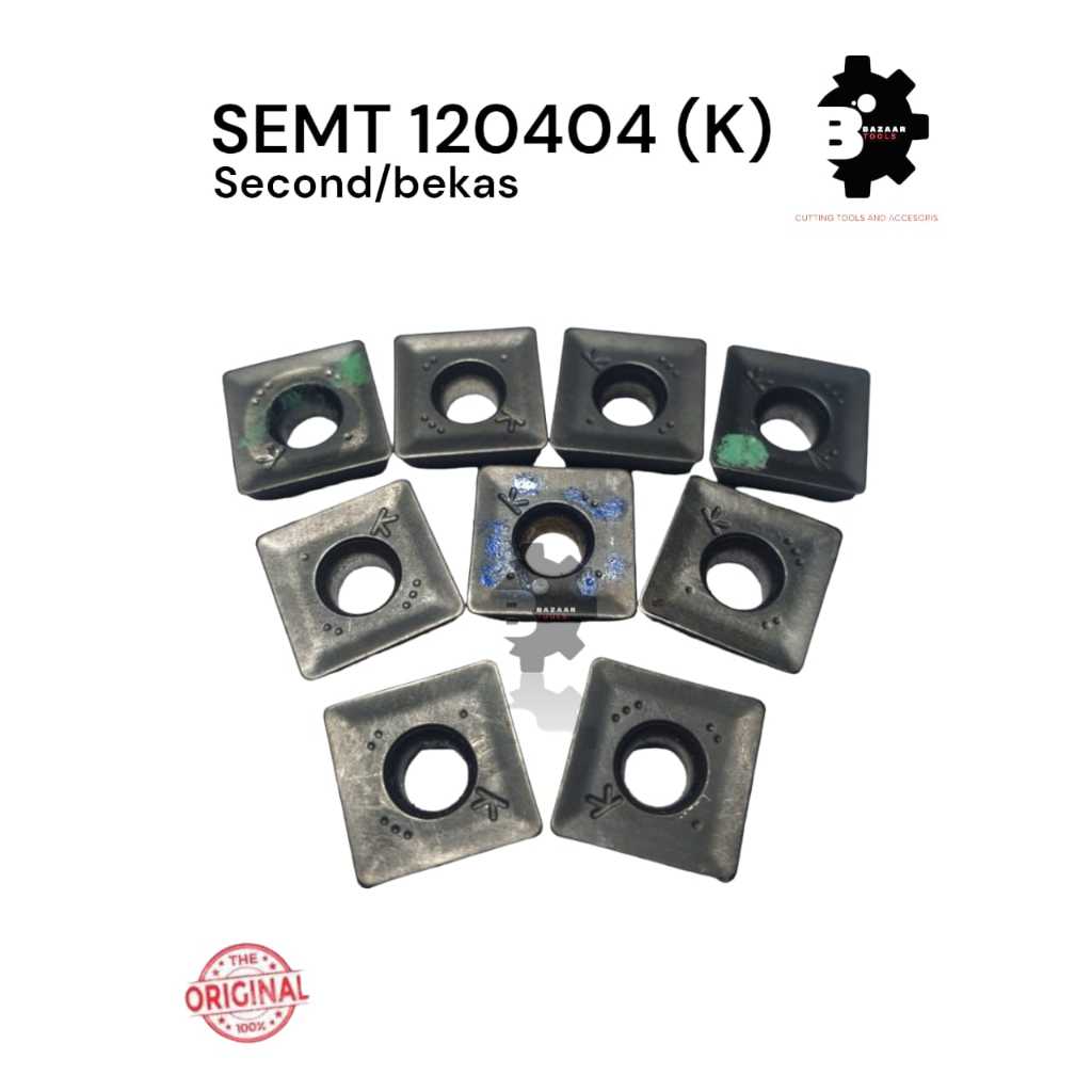 Jual INSERT SEMT 120404 K SECOND HAND/BEKAS- Insert Pahat Bubut - Pisau ...