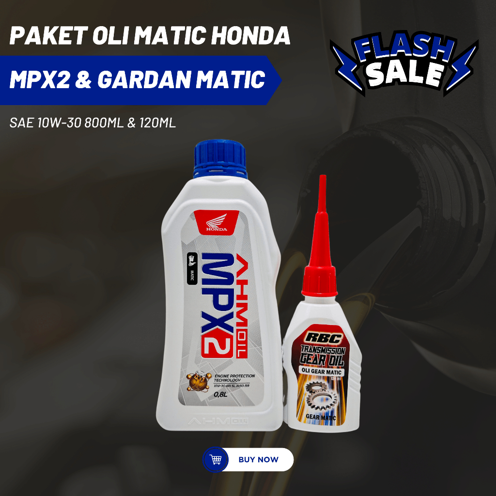 Jual PAKET Oli Honda MPX2 Matic 800ml + Oli Gardan Lokal Honda | Shopee ...