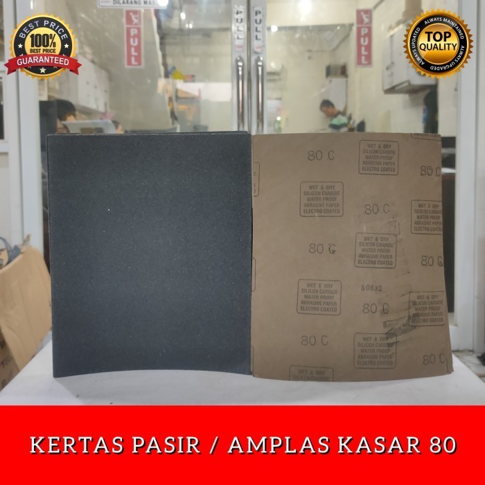 Jual Amplas Lembaran Grit 80 Amplas Kasar 80 Kertas Pasir Kasar Grit 80 ...