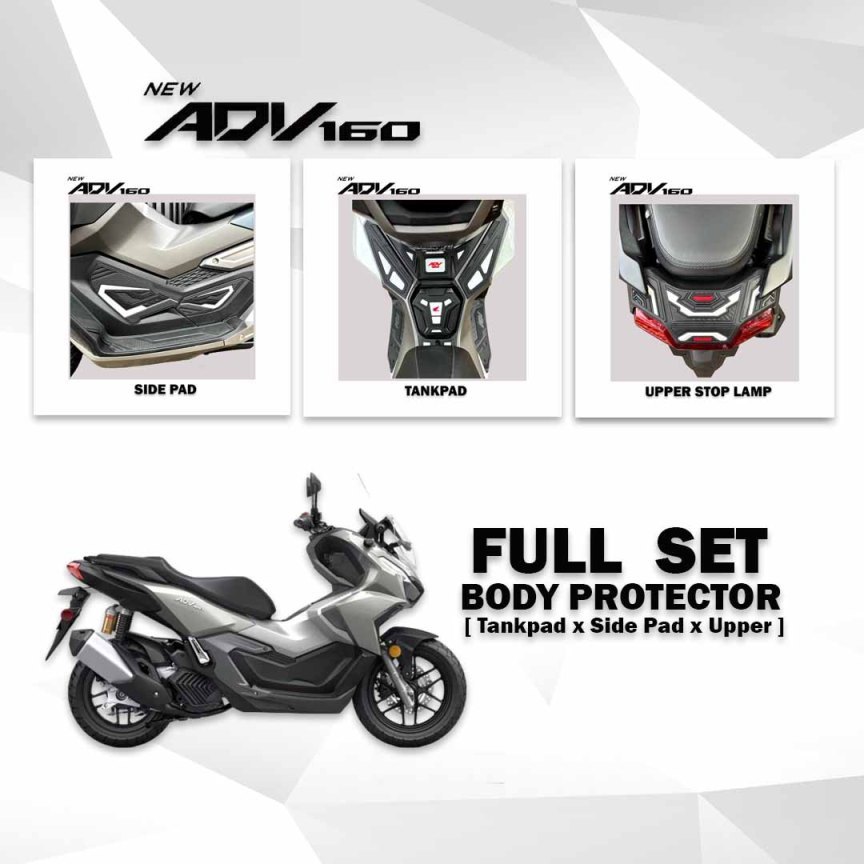 Jual Aksesoris ADV 160 Terbaru Komplit Pelindung Body Bahan Karet ...