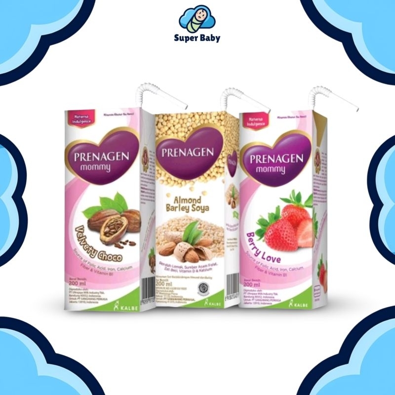 Jual SUSU IBU HAMIL PRENAGEN UHT ALMOND BARLEY SOYA VELVETY CHOCO BERRY LOVE 185ml | Shopee ...