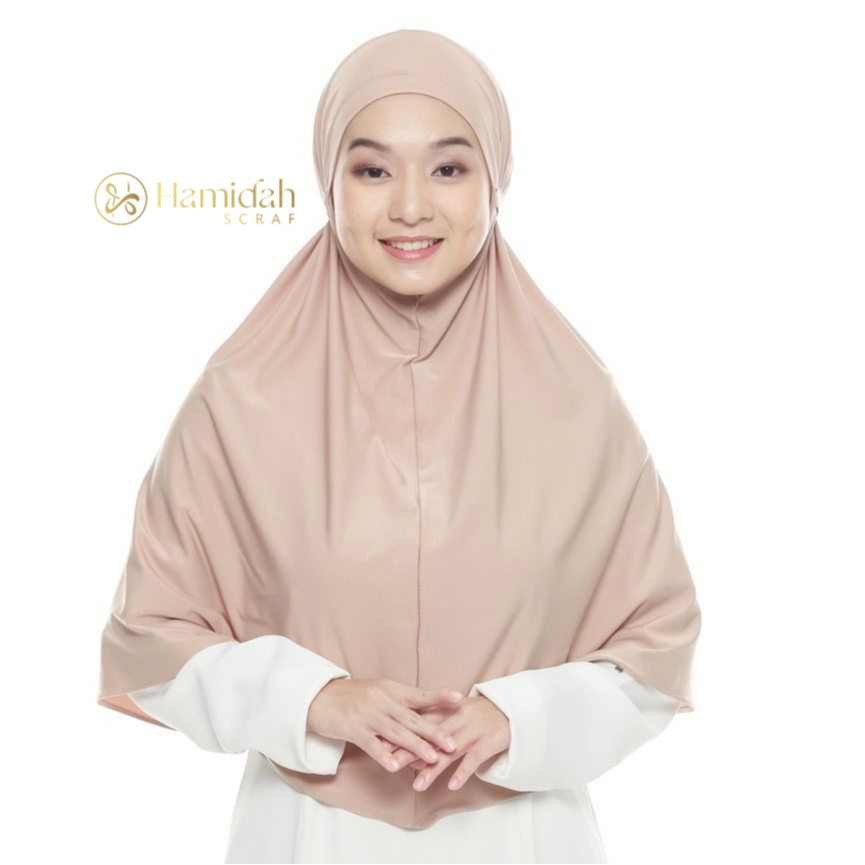 Jual HIJAB BERGO NON PED TALI XL/ HAMIDAH SIZE XL/BERGO INSTAN/JILBAB JERSEY | Shopee Indonesia