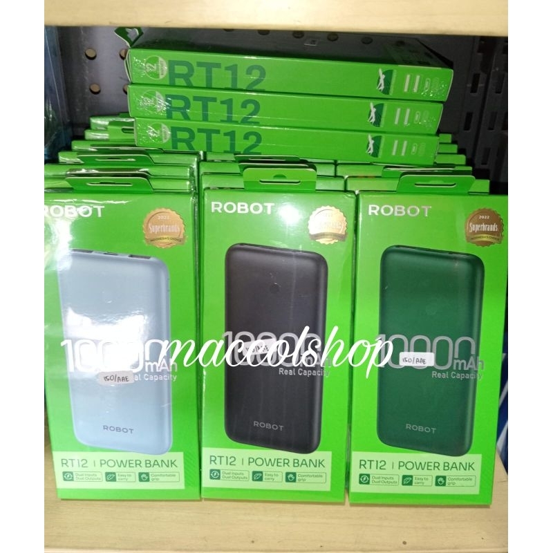 Jual ROBOT powerbank RT-12 10000mah 2 input Micro/type C | Shopee Indonesia