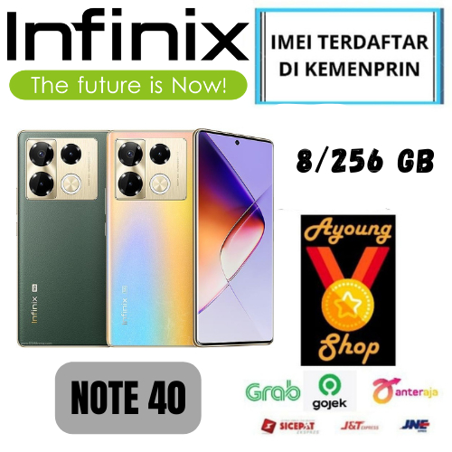 Jual INFINIX NOTE 40 8/256 GB (AMOLED,HELIO G99 ULTIMATE+ Wireless MagCharge) GARANSI RESMI ...