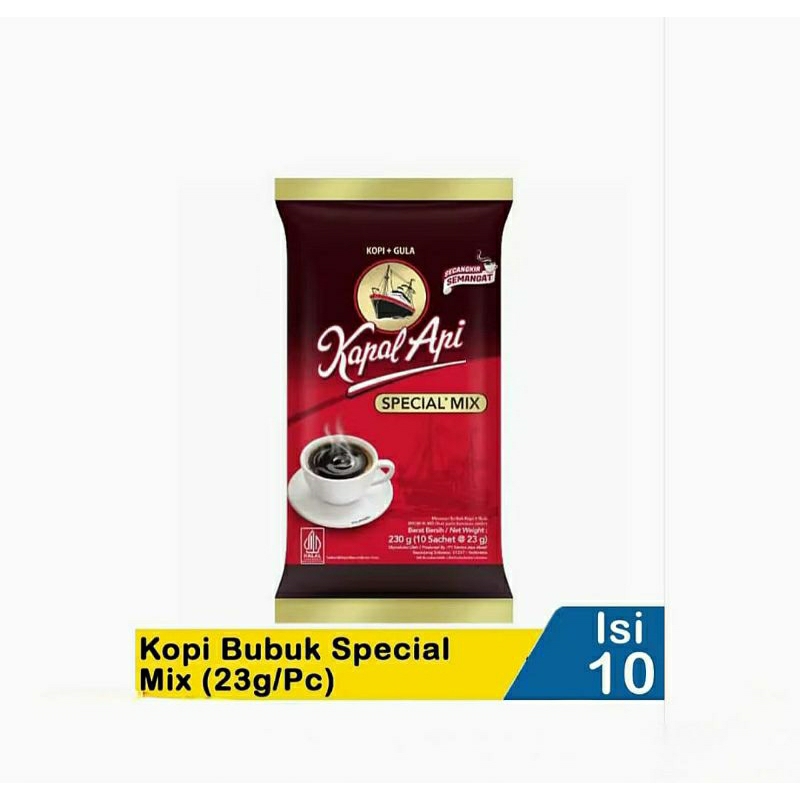Jual KOPI KAPAL API MIX 230G (10 sachet) | Shopee Indonesia