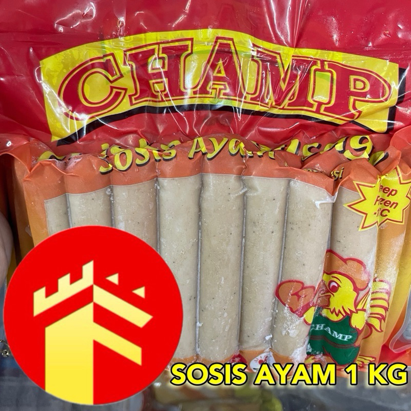 Jual CHAMP SOSIS AYAM 1 KG CHICKEN SAUSAGES CHAMP 1 KG | Shopee Indonesia