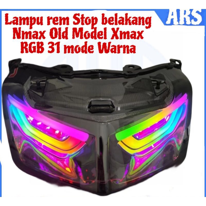 Jual Lampu rem Stop belakang Nmax Old Model Xmax RGB 31 mode Warna ...