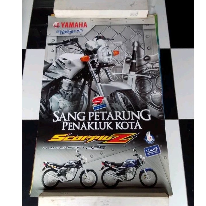 Jual poster gambar yamaha scorpio z original ukuran jumbo besar ...