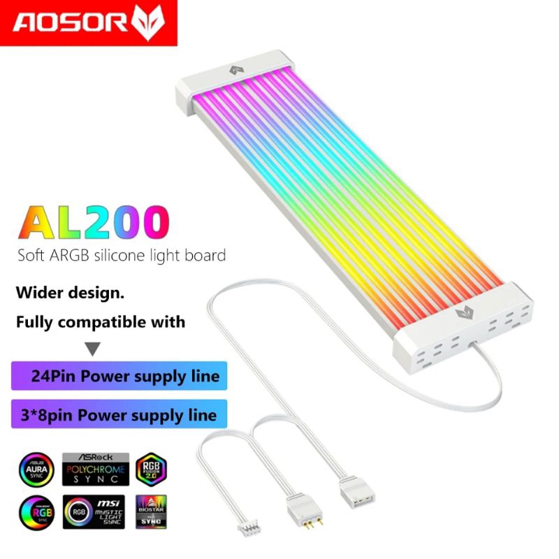 Jual Kabel Led Strip Power Lines Coolmoon Aosor AL200 AL 200 A RGB ARGB ...