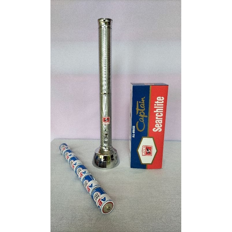 Jual Senter EVEREADY NO 3760 Original Chrome 6 Baterai Langka Klasik ...