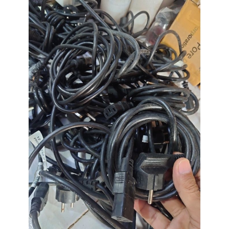 Jual kabel AC power 1,2m - 1,5m seken original merk kema keur | Shopee ...