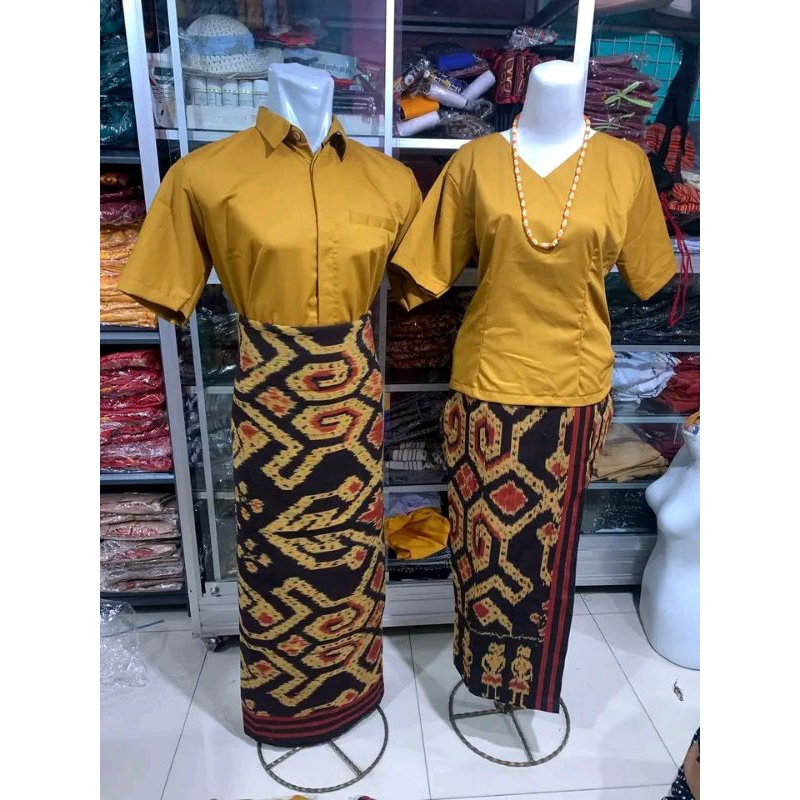 Jual baju set pria wanita baju adat toraja tenun etnik blanket jepara | Shopee Indonesia