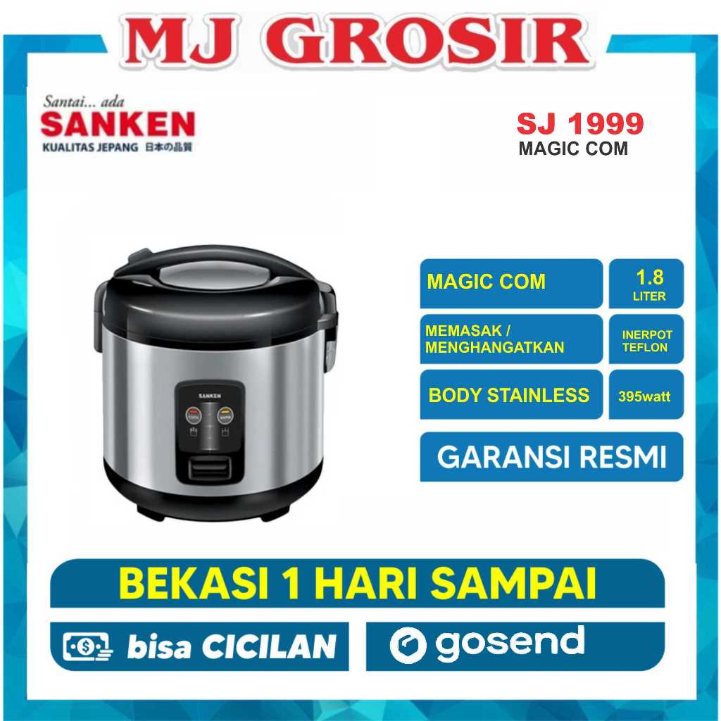 Jual PROMO MAGIC COM SANKEN SJ 1999 STAINLESS 1.8 LITER MURAH | Shopee ...