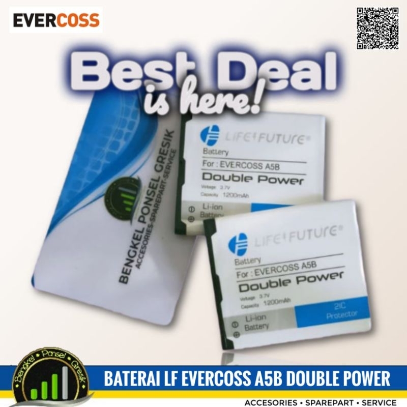 Jual Baterai LF Evercoss A5B Double Power | Shopee Indonesia
