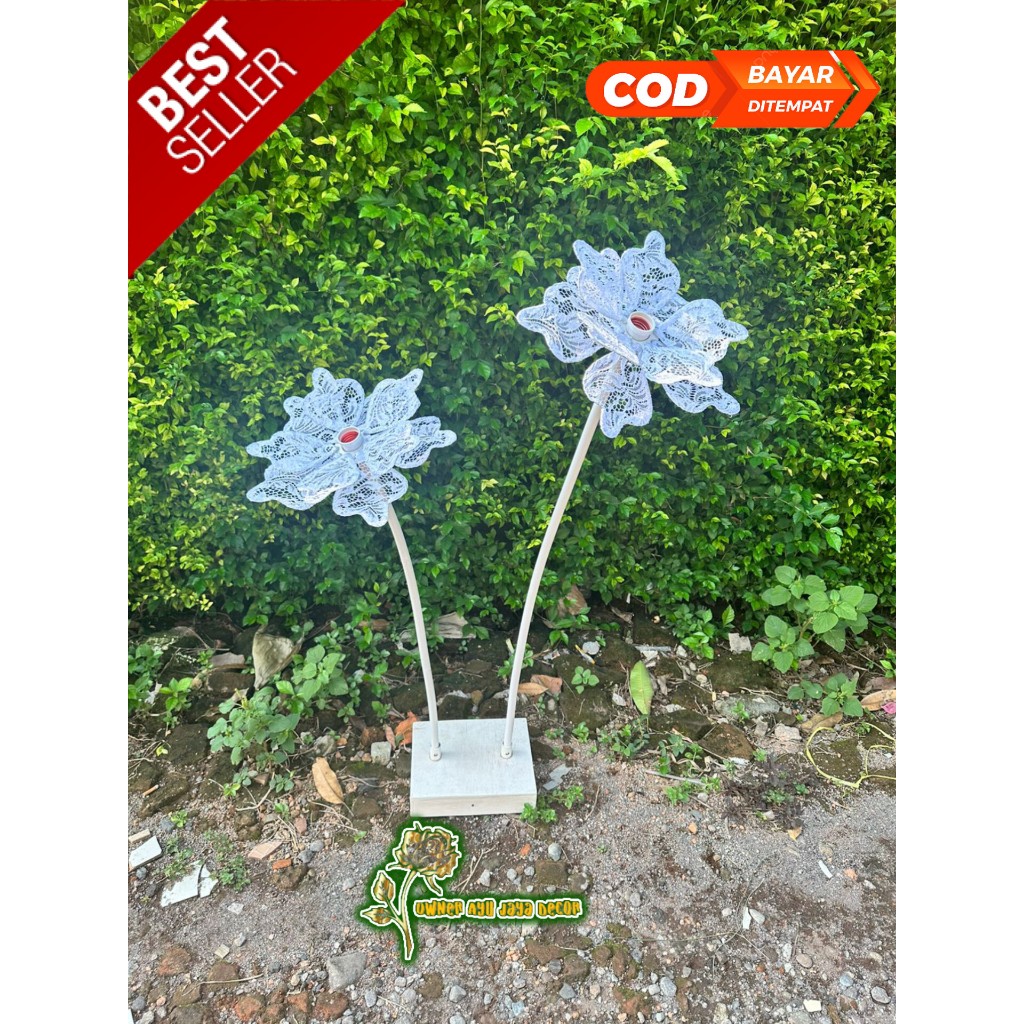 Jual bunga lampu dekorasi pelaminan / lampu taman / lampu hias / lampu ...