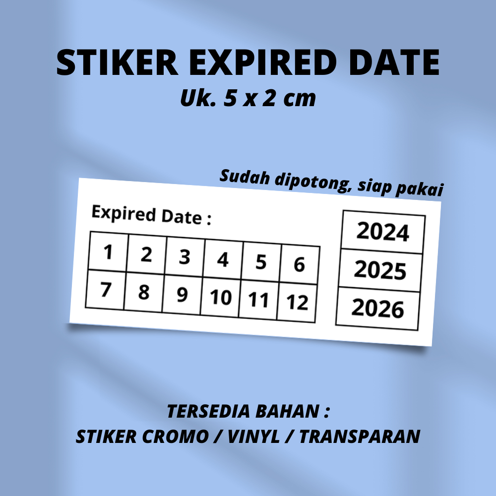 Jual STIKER / LABEL / BEST BEFORE / EXPIRED DATE / TANGGAL PRODUKSI ( 5 ...