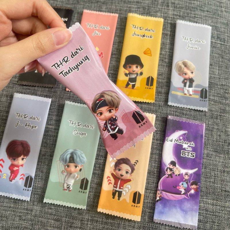 Jual [SUDAH DI LEM & GUNTING] Amplop Lebaran THR Permen BTS KPOP Army ...