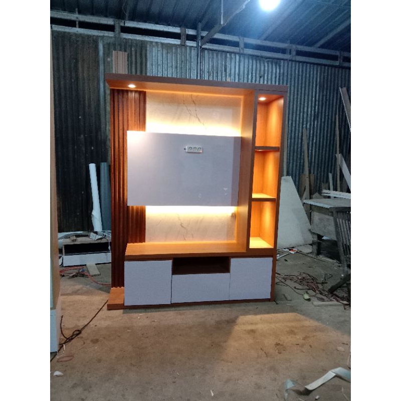 Jual backdrop tv multiplex finishing tacosheet | Shopee Indonesia