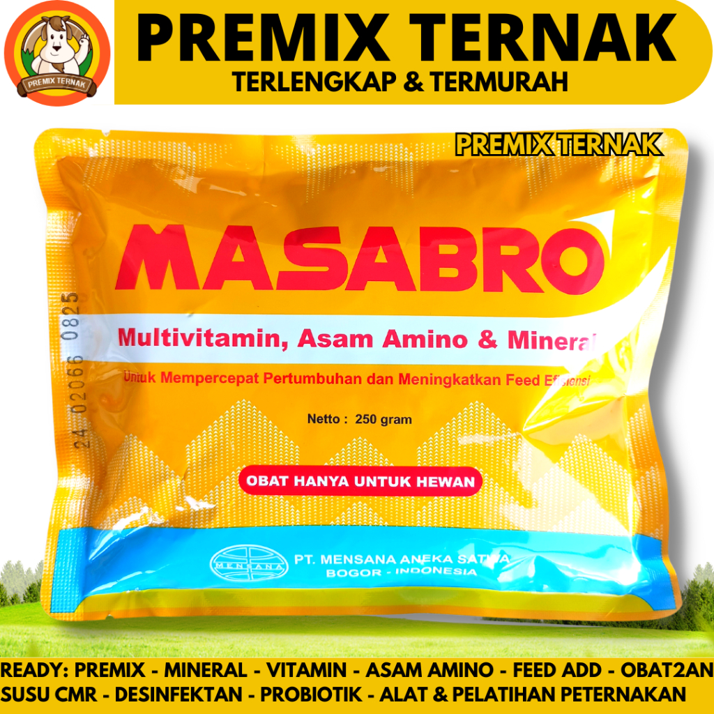 Jual MASABRO 250 gram - Vitamin Unggas Ayam Penambah Bobot Berat Ayam ...