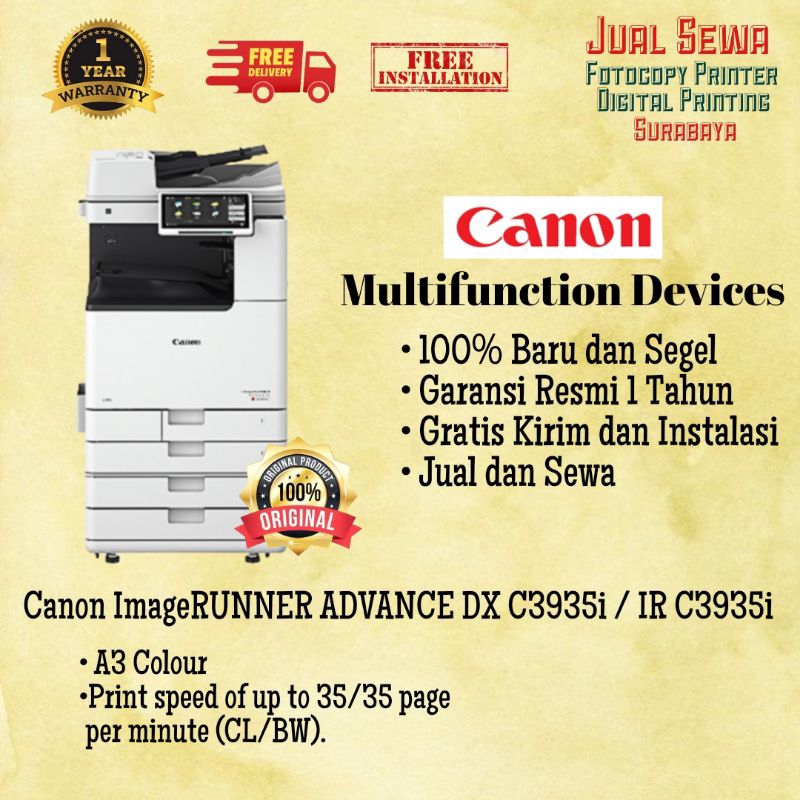 Jual Fotocopy Fotokopi Fotocopi CanonCanon ImageRUNNER ADVANCE DX ...