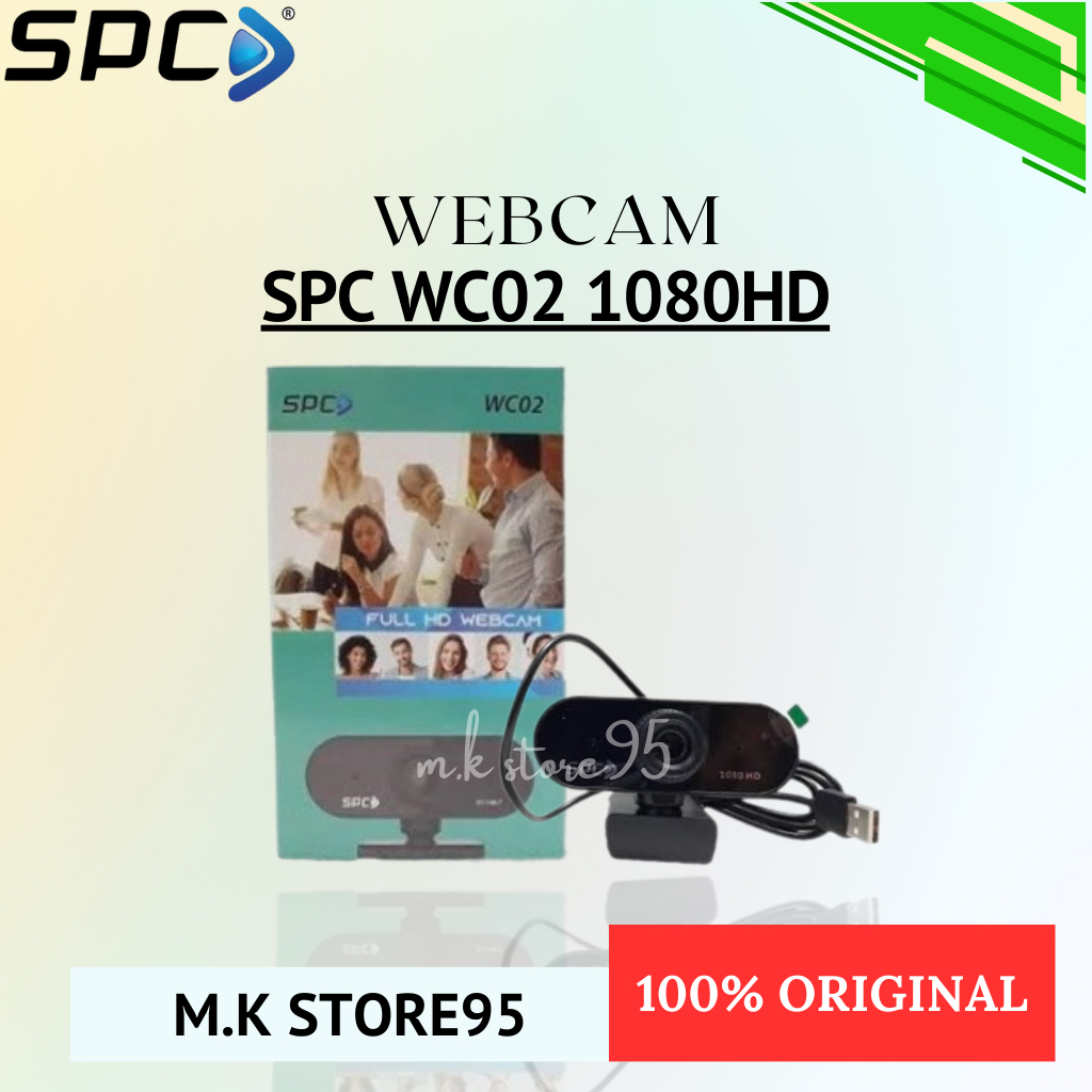 Jual WEBCAM SPC WC02 2MP FULL HD 1080P WEB CAMERA PC WITH MICROPHONE ...