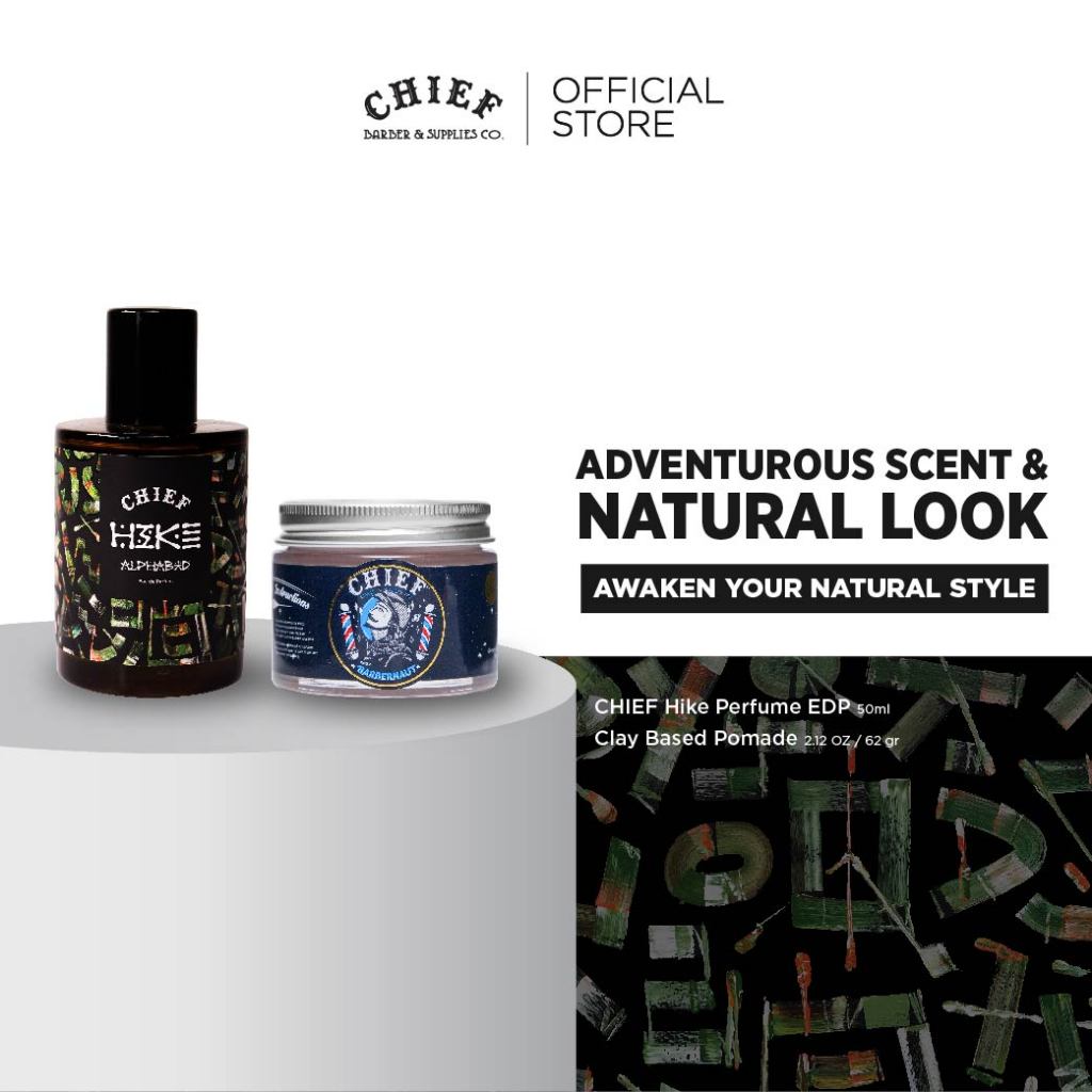 Jual CHIEF PACKAGE Hike Perfume EDP 50ml + Space Clay 2,12 OZ I 60gr ...